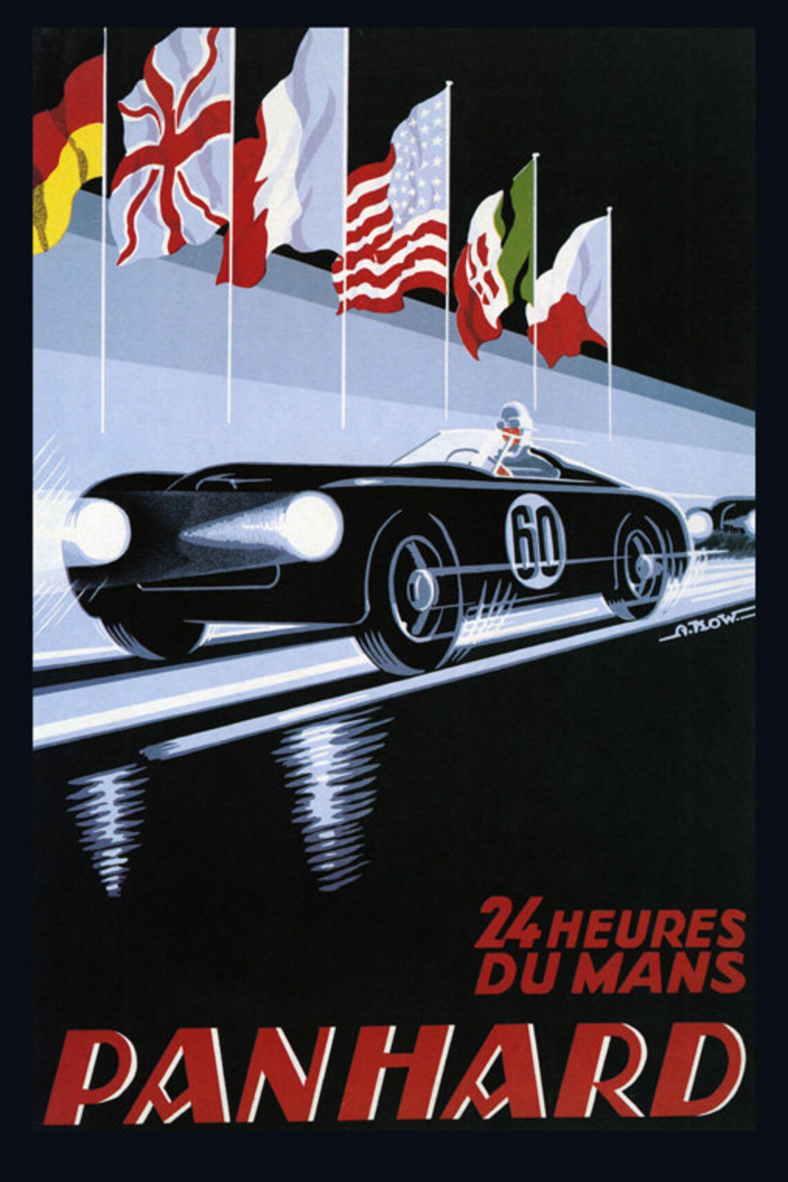 Car Racing Panhard 24 Hours Du Mans Automobile Race Grand Prix European ...