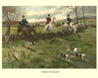 Fox Hunting Scene | Etsy