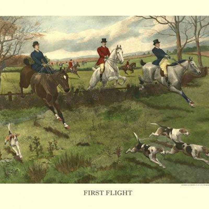 English Hunt Scene - Etsy