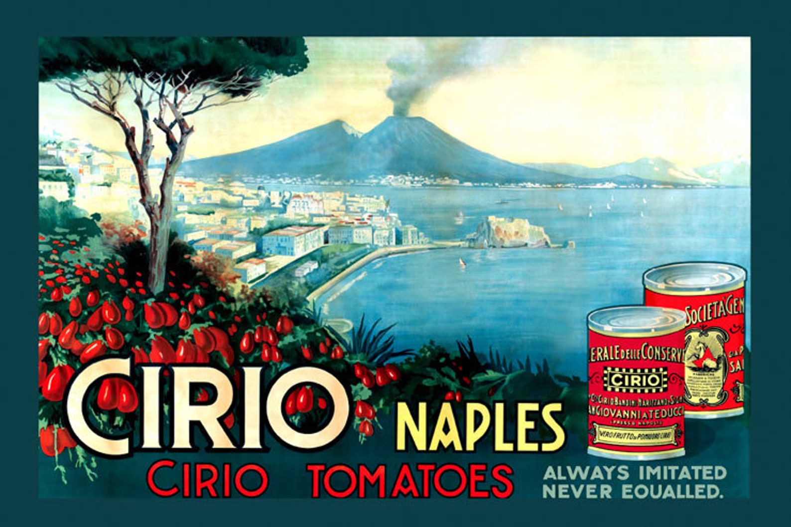 Food Cirio Naples Tomatoes Mount Vesuvius Italy Italia Italian Kitchen ...