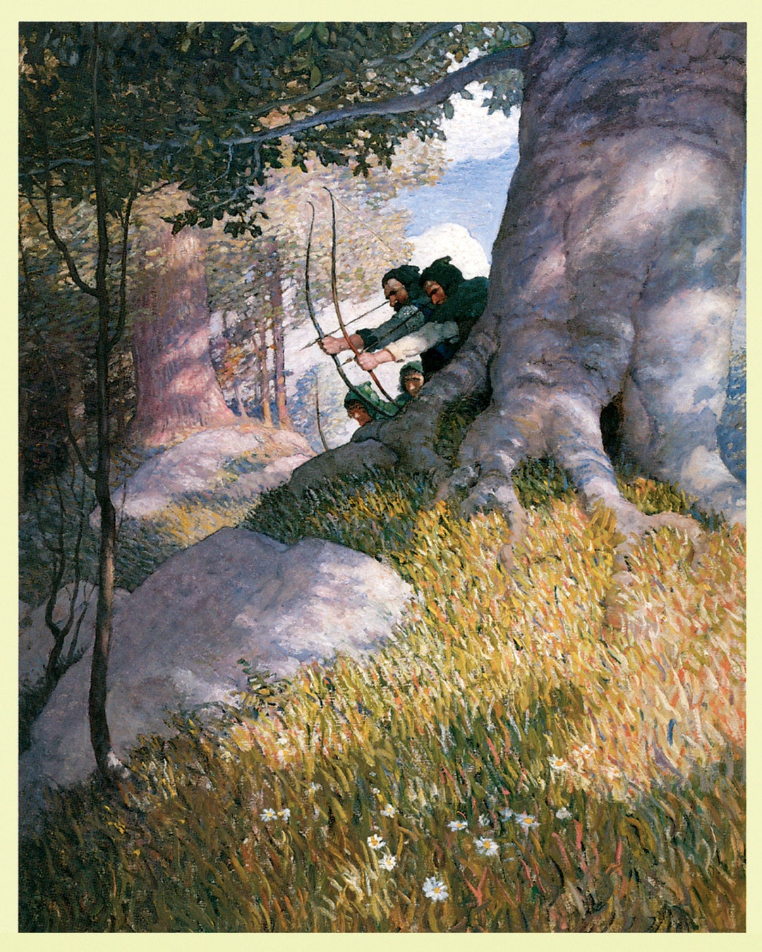 Poster Robin Hood and His Companions Aid to an Ambush Children Book ...
