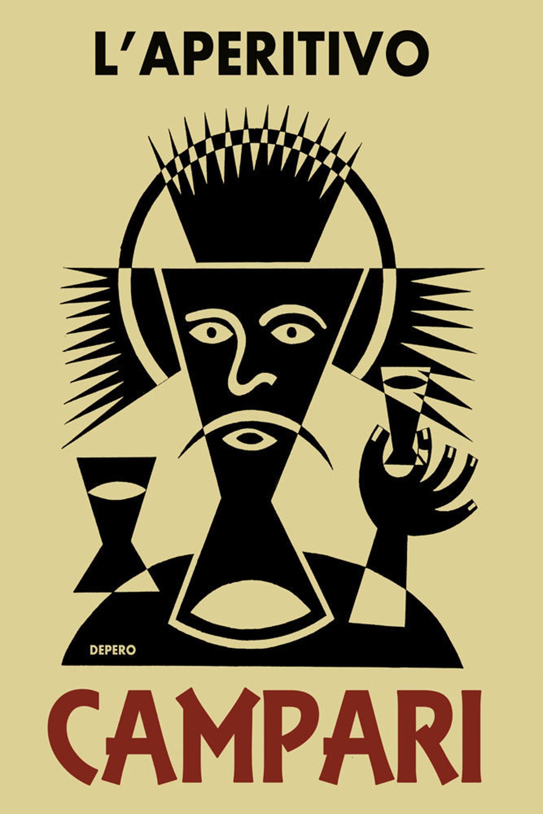 Bar Campari L'aperitivo Aperitive Italy Italia Drink Italian Art Deco ...