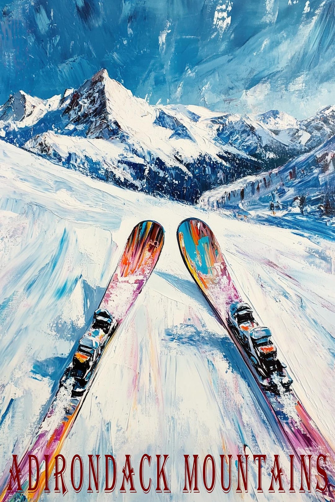 Fun Skiing in Adirondack Mountains New York Snow Ski Winter Sport ...