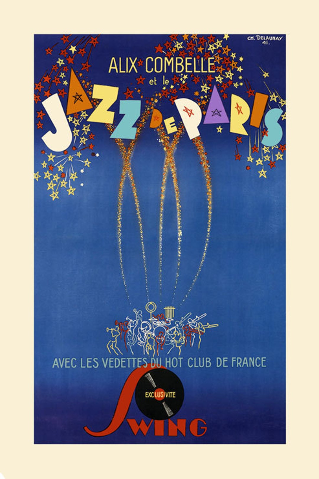 Music Jazz De Paris Record Swing Dance Hot Club De France French ...