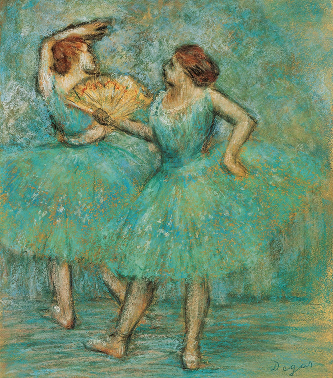 Edgar Degas Two Dancers With Fan Ballet Dance Academy Show Amazing ...