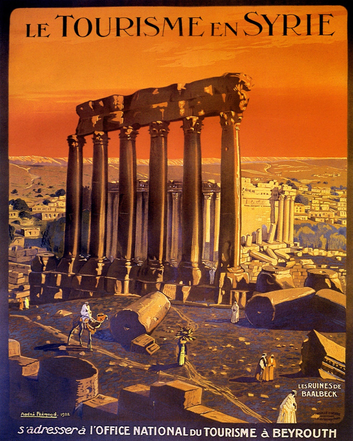 Syrie Syria Arab Country Republic Travel Tourism Fine Vintage Poster ...