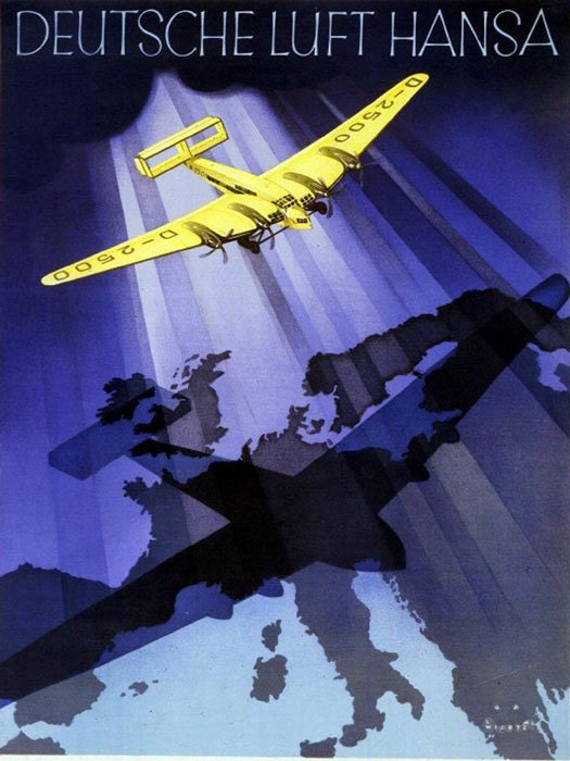 Plane Germany Deutsche Lufthansa German Airplane Pilot Travel - Etsy