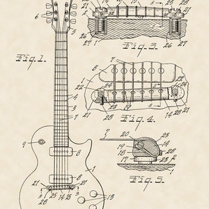 Music Guitar Musical Instrument Rock and Roll Jazz Country 1955 Design ...