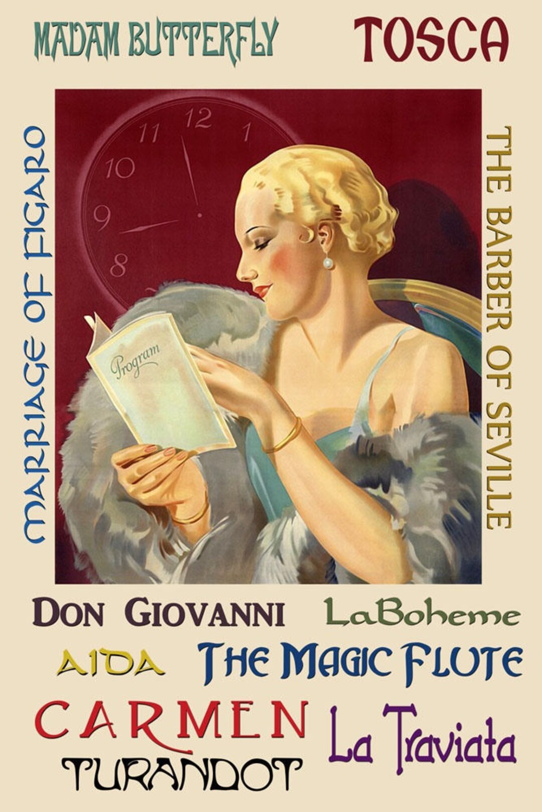 Music Opera Madam Butterfly Carmen La Traviata La Boheme Baber of ...