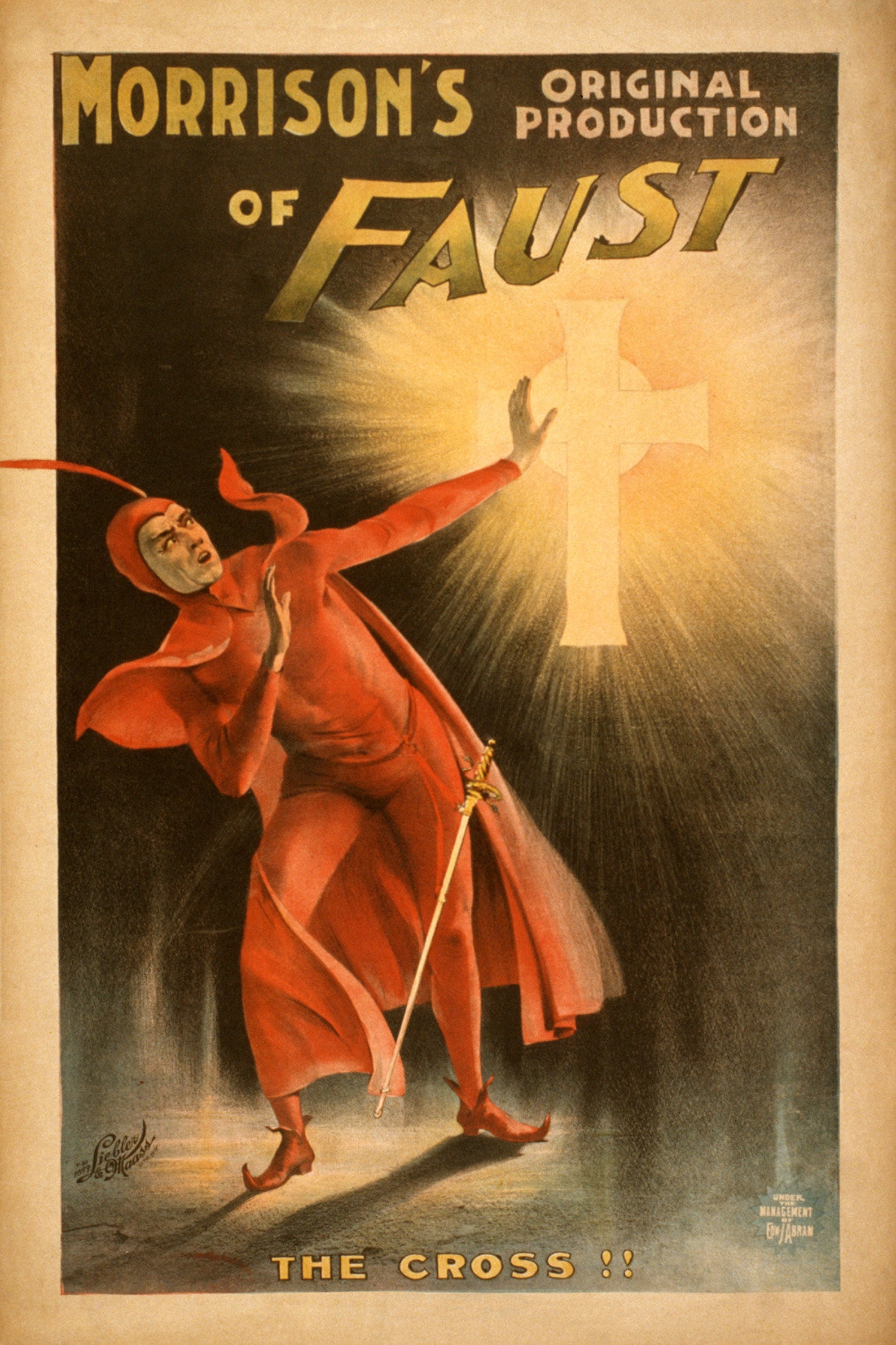 Morrison's Original Production of Faust the Cross Theater Show Vintage ...