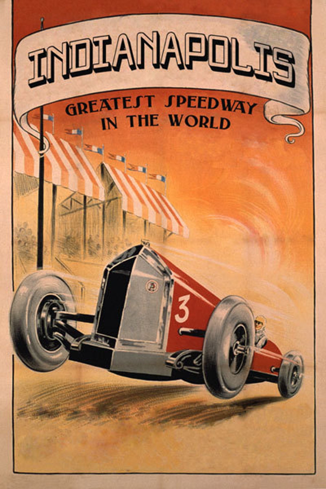 Car Indianapolis Greatest Speedway Race in the World American Vintage ...