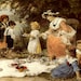 Charity Picnic Little Girl Offering Food to Poor Children - Etsy