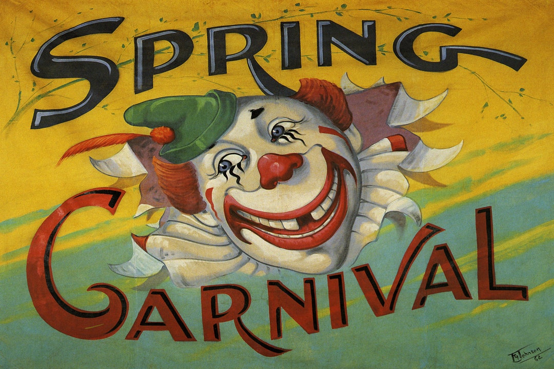 Freak Show Circus Show Sideshow Clown Smiley Face Funny Spring Carnival ...