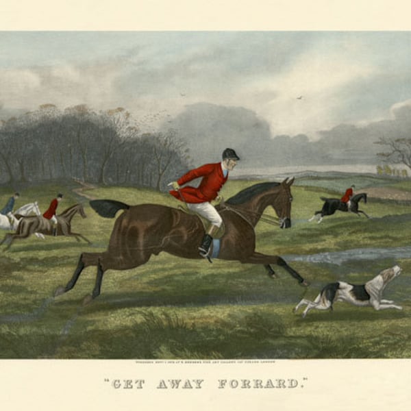 Fox Hunting Scene - Etsy