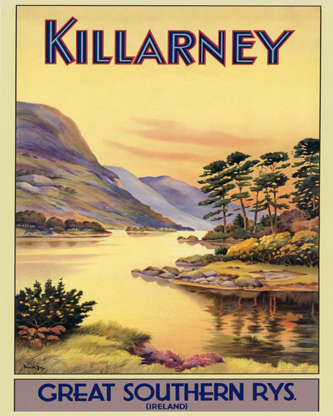 Ireland 16x20 Killarney Land of Scenery and Romance Irish Travel ...