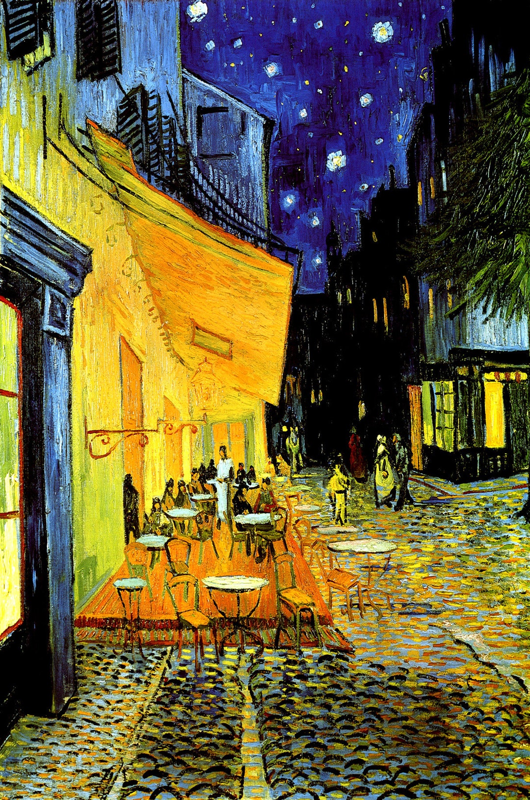 Terrace of a Café Coffee at Night Place Du Forum Arles France Painting ...