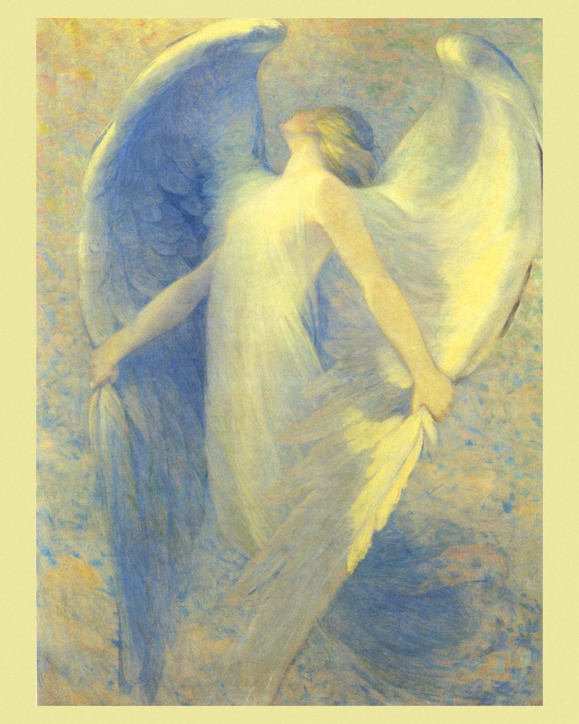 Angel Lady Great Wings 1912 Painting by William Closson Fine Art ...