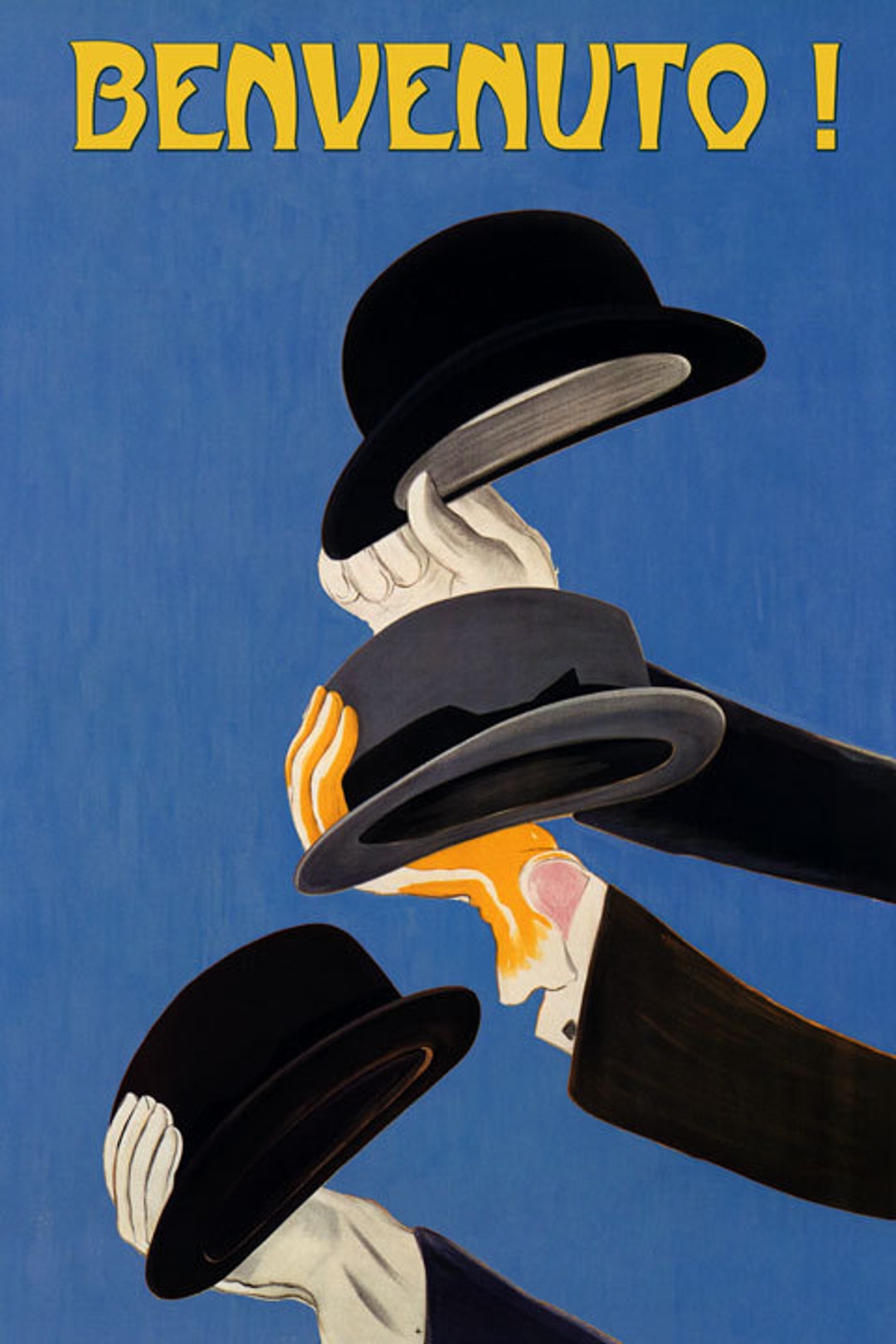 Italy Benvenuto Italian Word for Welcome Vintage Poster Repro on Matte ...