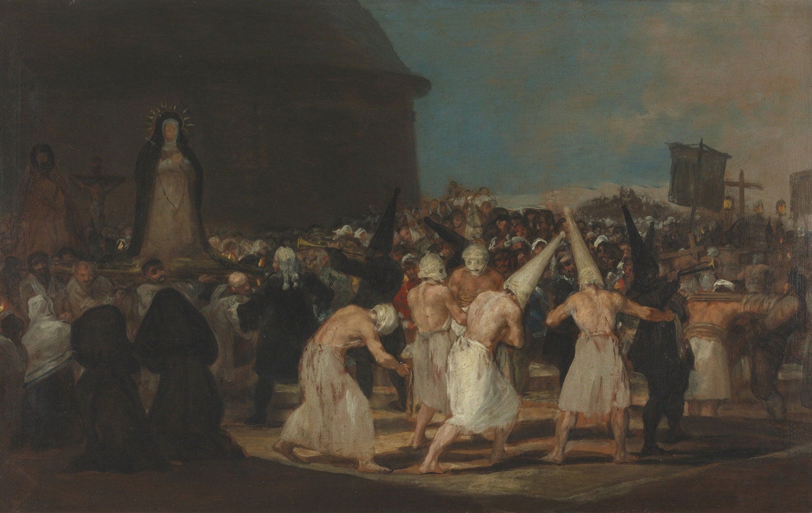 A Procession of Flagellants Catholic Penitence Black Spain - Etsy