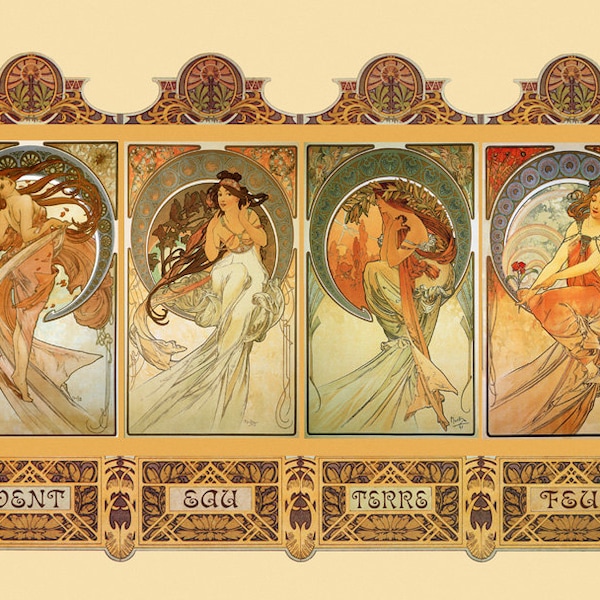 Mucha Stained Glass - Etsy