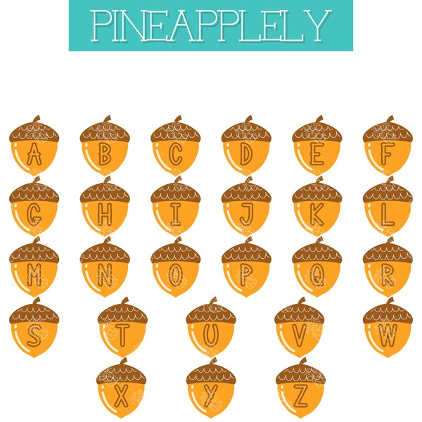 Acorn Clip Art - Etsy