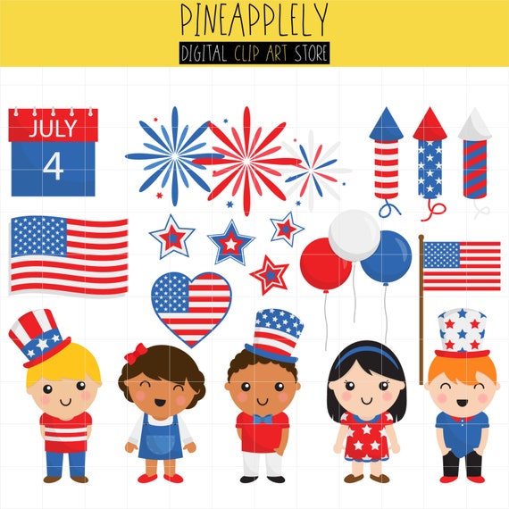 Happy Fourth of July Independence Day USA America Kids | Etsy