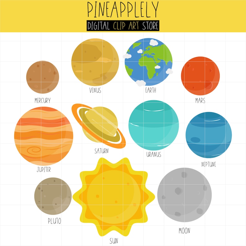 Outer Space Planets, Outerspace, Planets, Galaxy, Solar System Digital ...