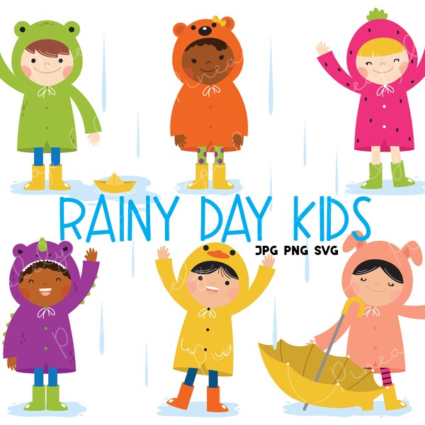 Rainy Day Clip Art - Etsy