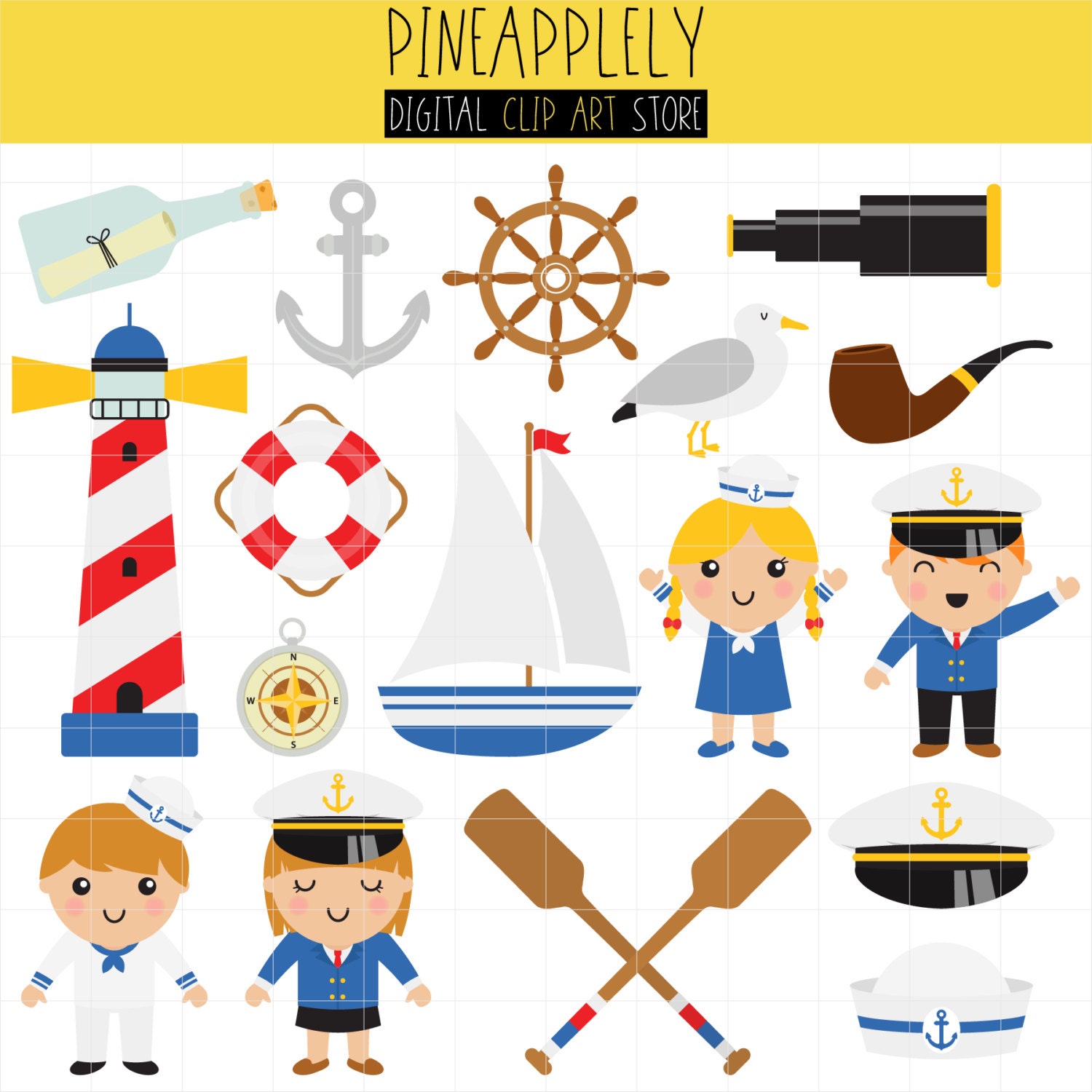 Kids Nautical Clipart