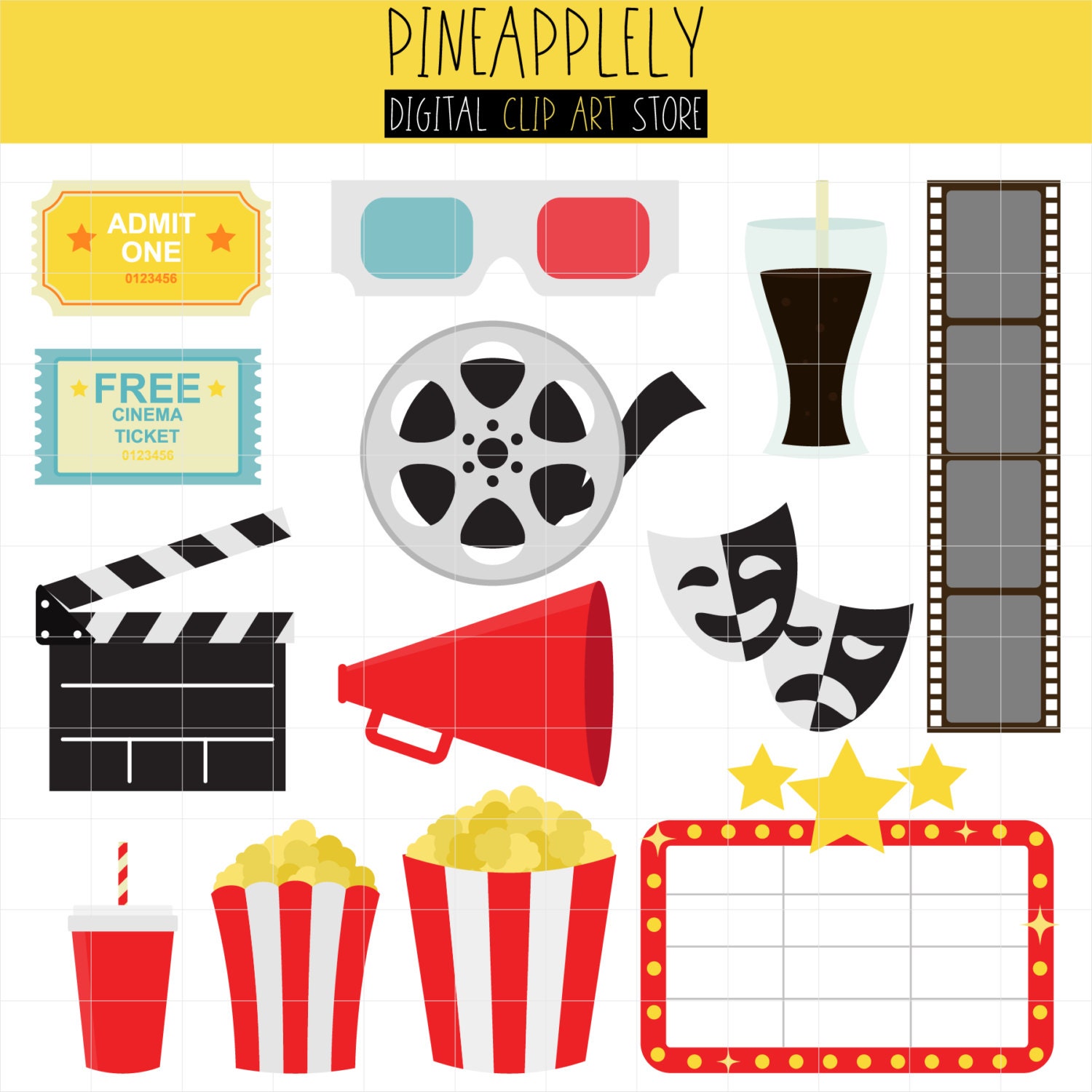 Hollywood Film Reel Clip Art