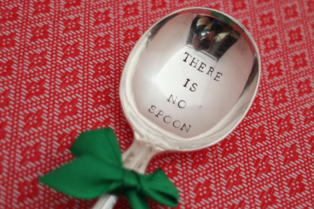 There is No Spoon - the Matrix Movie Film Neo Quote Stamped Vintage ...