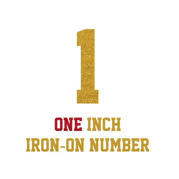 Heat Transfer 1 Inch Numbers - Etsy