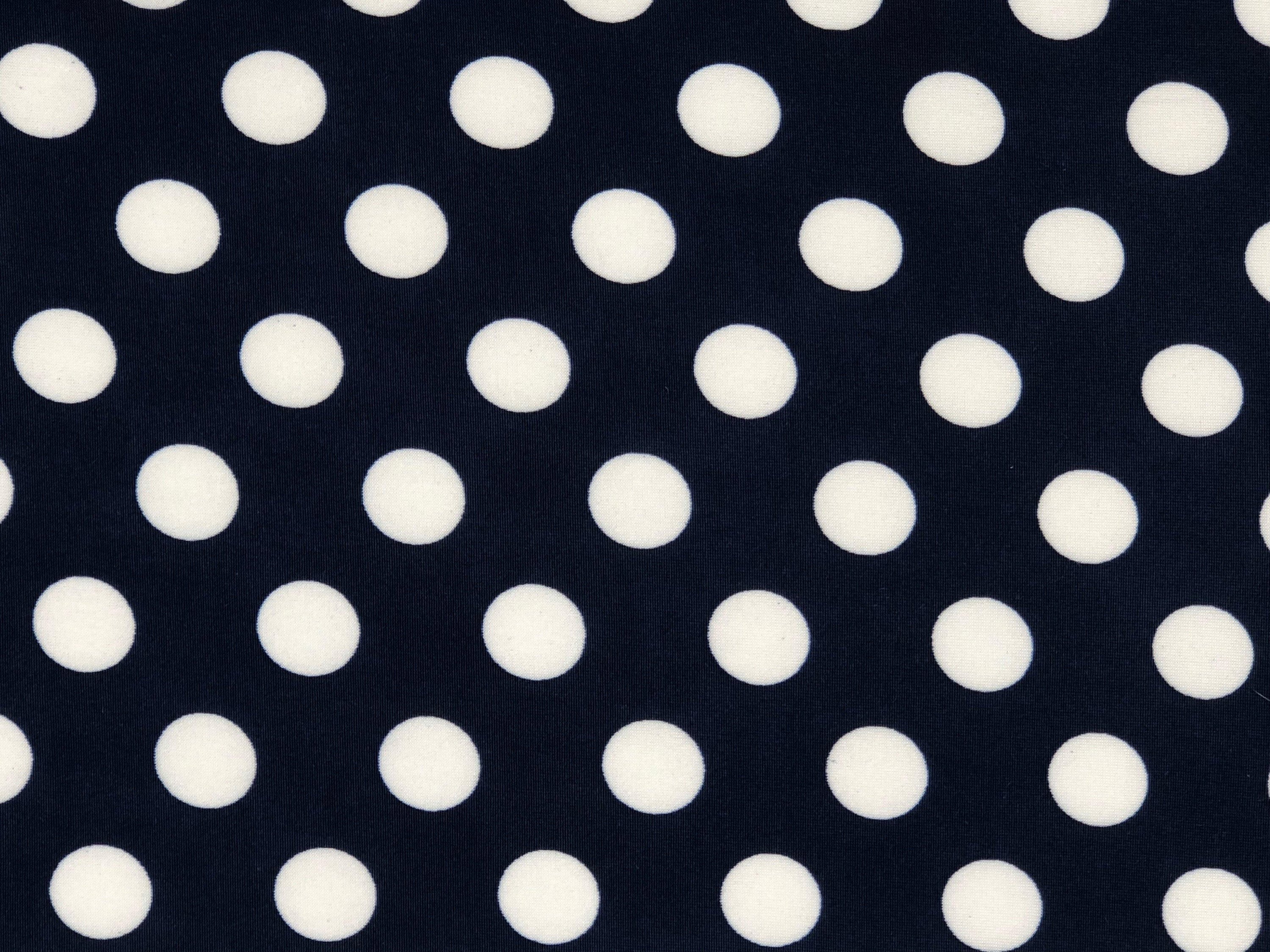 ITY Knit Polka Dot Print Fabric by the Yard | Etsy