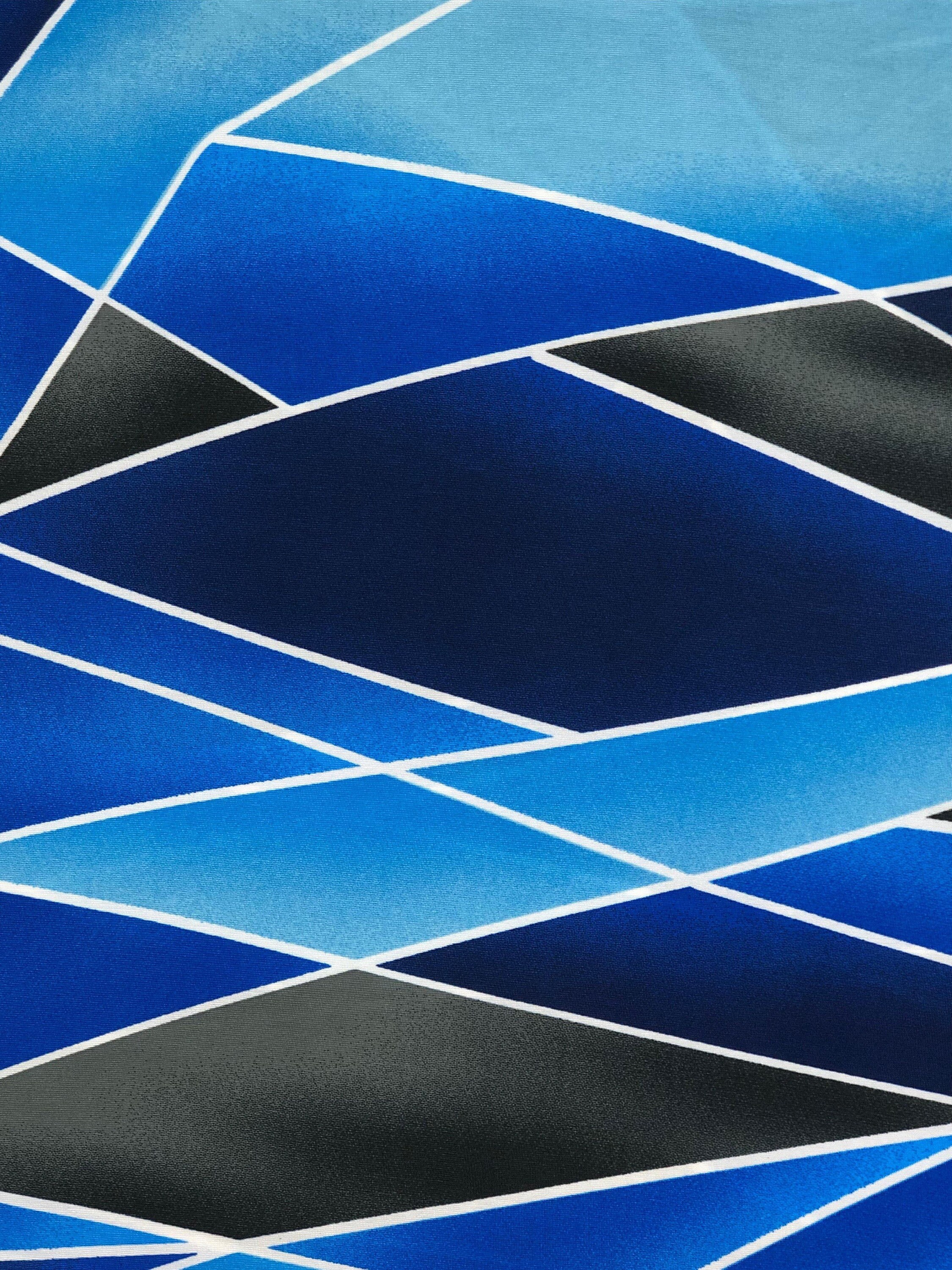 ITY Knit Geometric Print Fabric by the Yard - Etsy