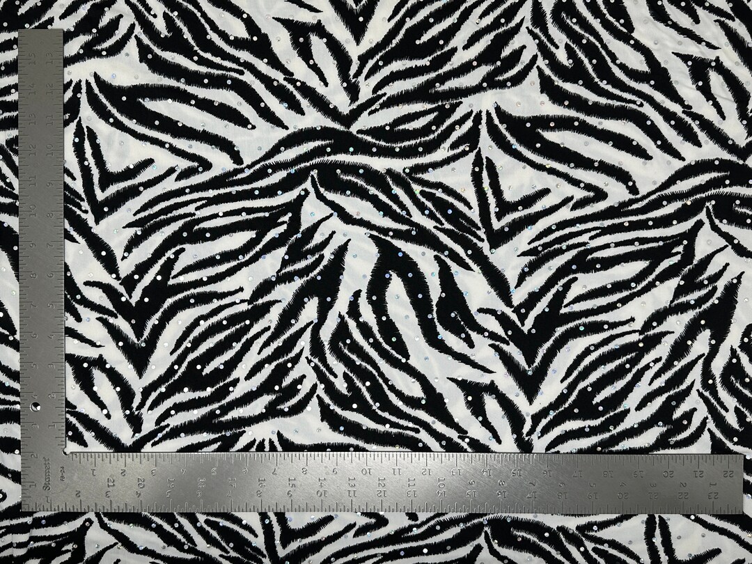 ITY Knit Animal Print With Sequins Fabric- Sold by the Yard - Etsy