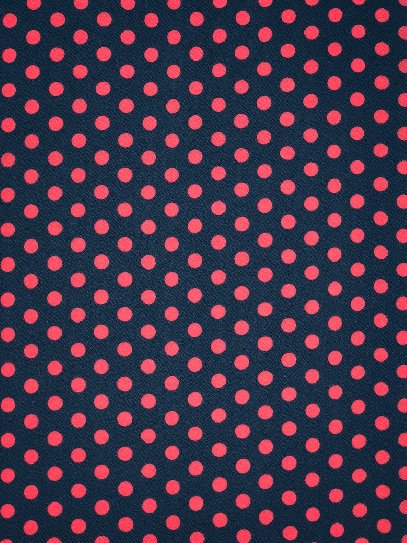 Liverpool Knit Polka Dot Print Fabric- Sold by the Yard - Etsy
