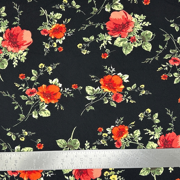 Floral Knit Fabric - Etsy