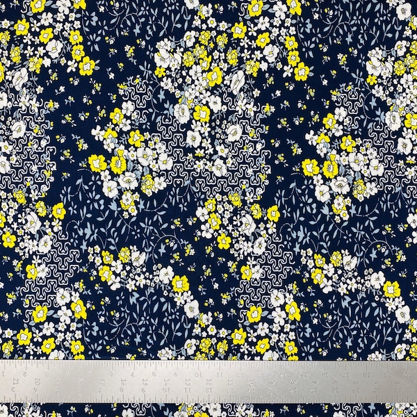Floral Knit Fabric - Etsy