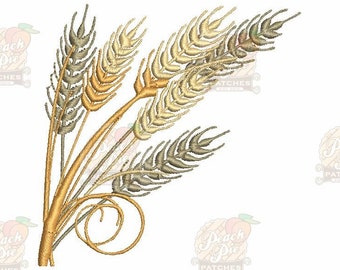 Wheat Embroidery | Etsy