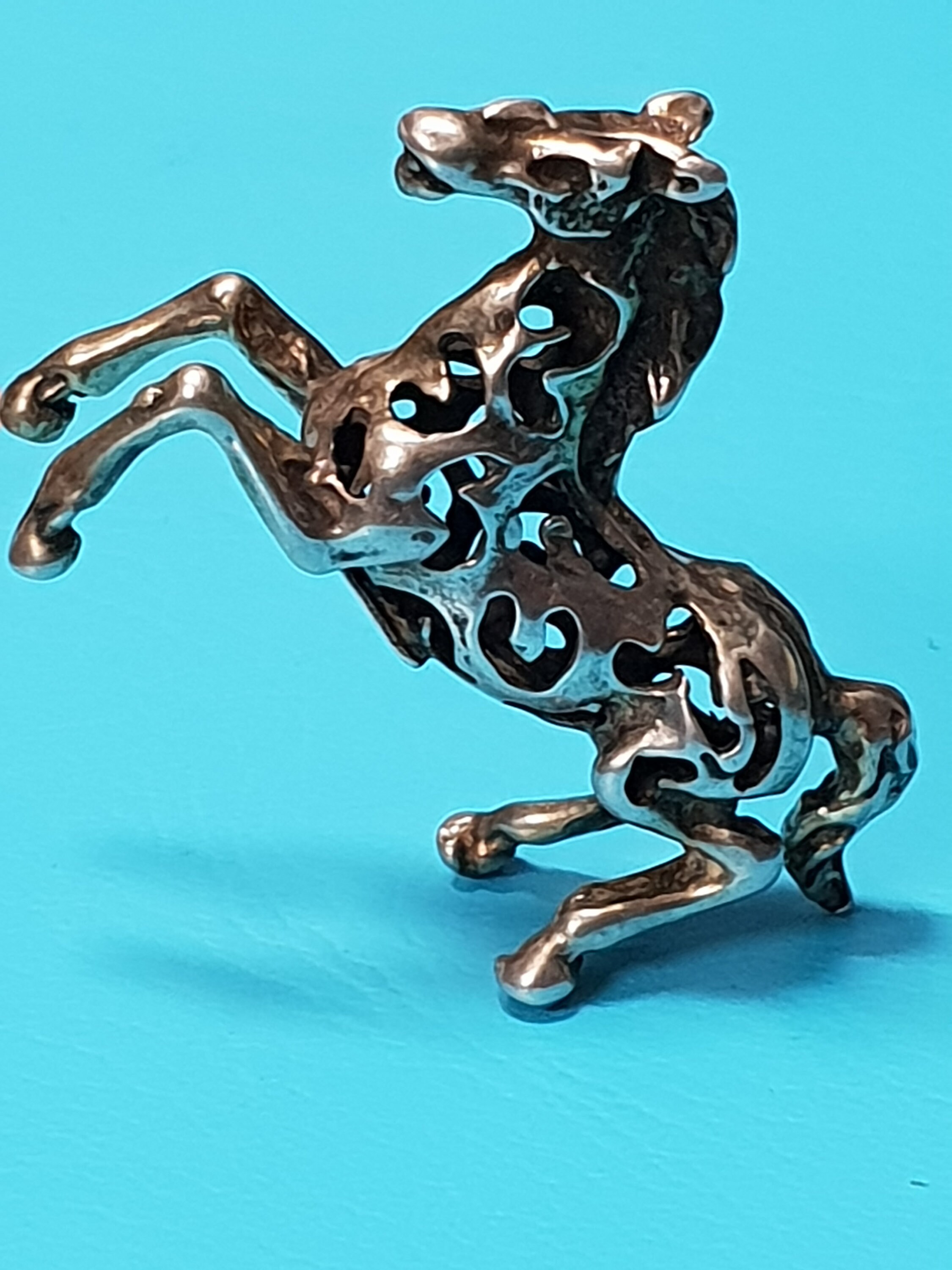 Silver Prancing Horse (hallmarked 800) Figurine - Etsy UK