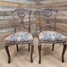 Two Antique Mahogany Carved Splat or Fiddle Back Bedroom Chairs Sprung ...