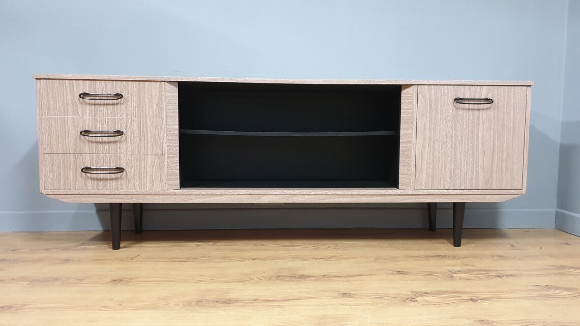 Mid Century Retro Formica Sideboard Long John Credenza Drinks - Etsy UK
