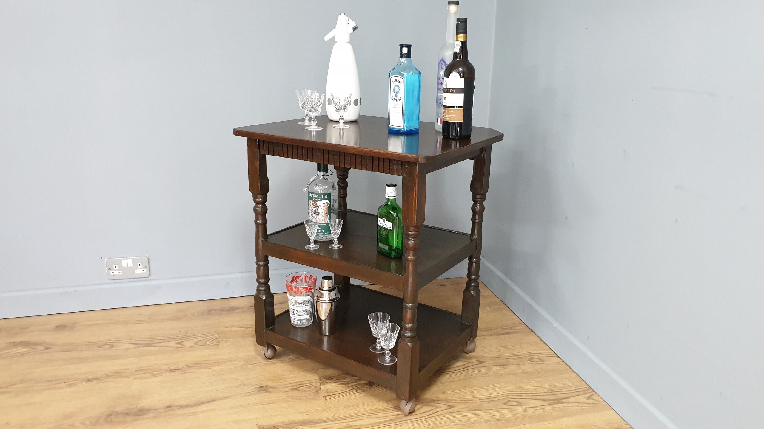 Vintage Three Tier Drinks Trolley Gin Stand With Original - Etsy UK