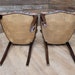 Two Antique Mahogany Carved Splat or Fiddle Back Bedroom Chairs Sprung ...