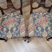 Two Antique Mahogany Carved Splat or Fiddle Back Bedroom Chairs Sprung ...