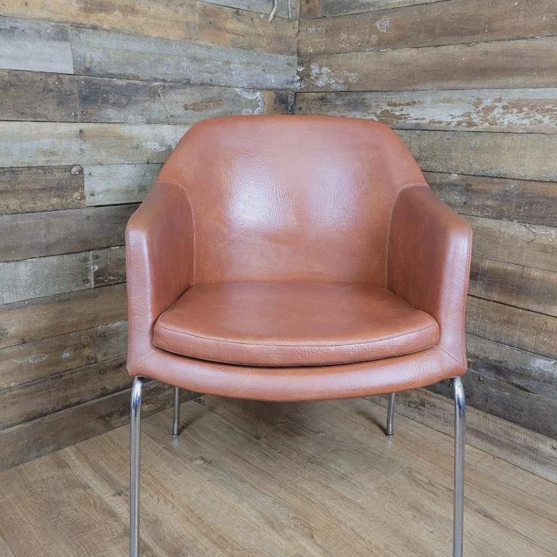 Vintage Chrome Armchair - Etsy UK