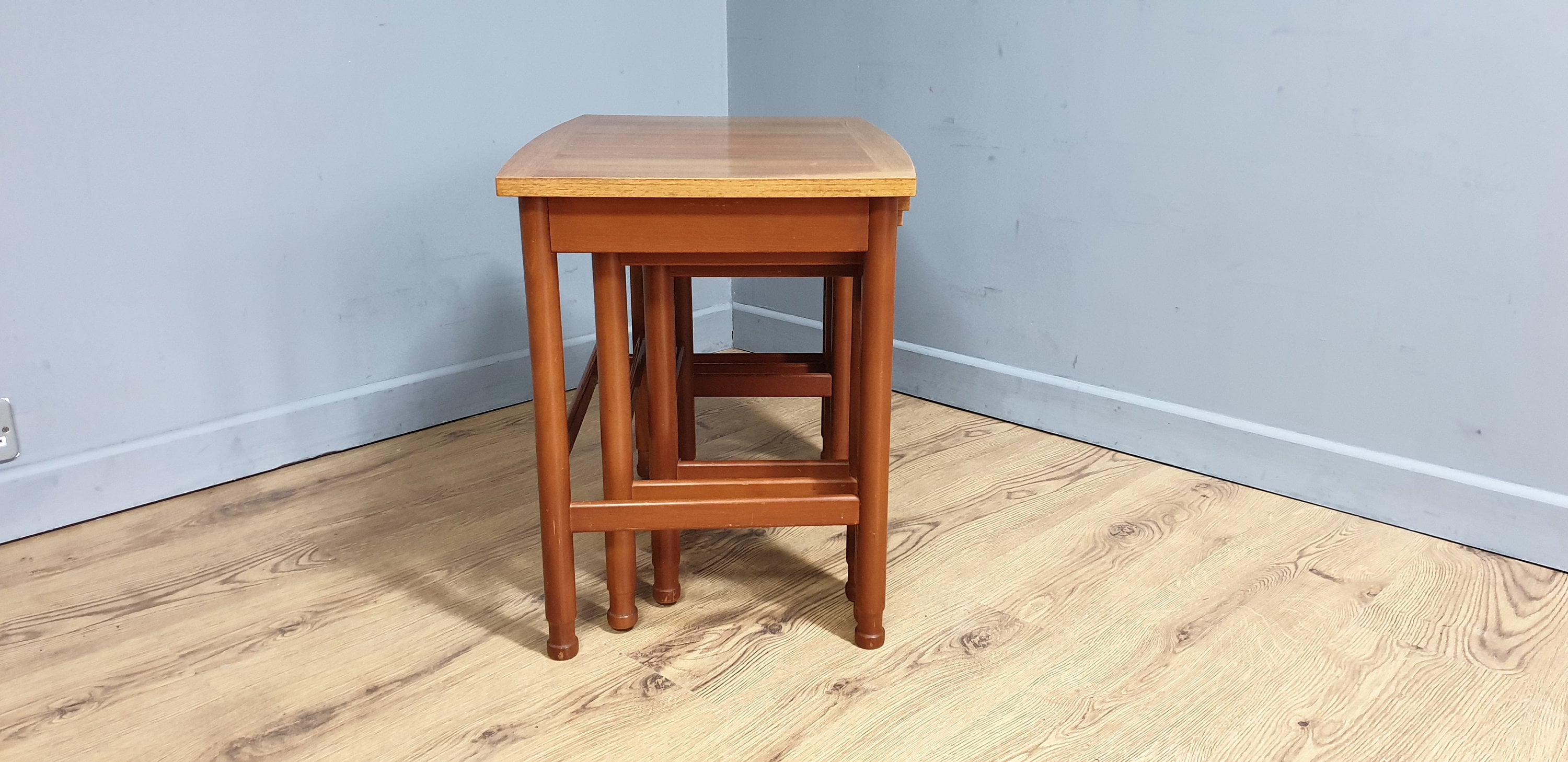 Mid Century Schreiber Nest of Three Tables Vintage Retro Etsy