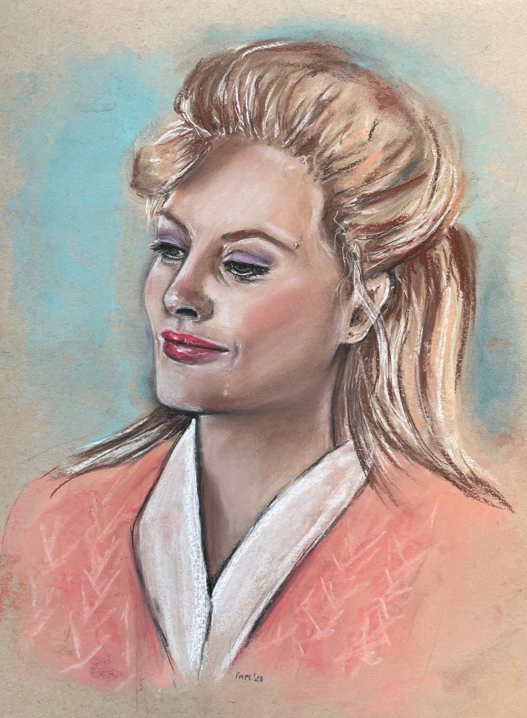 Custom Pastel Portrait Drawing, Pastel Painting, Pastel Portrait, Art ...