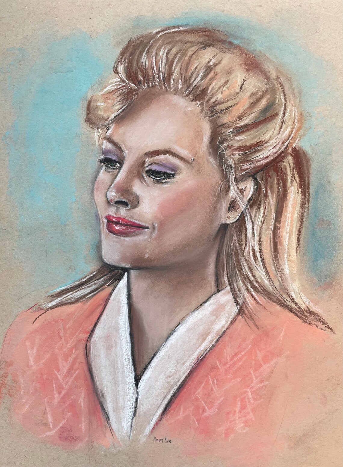 Custom Pastel Portrait Drawing, Pastel Painting, Children Portrait ...