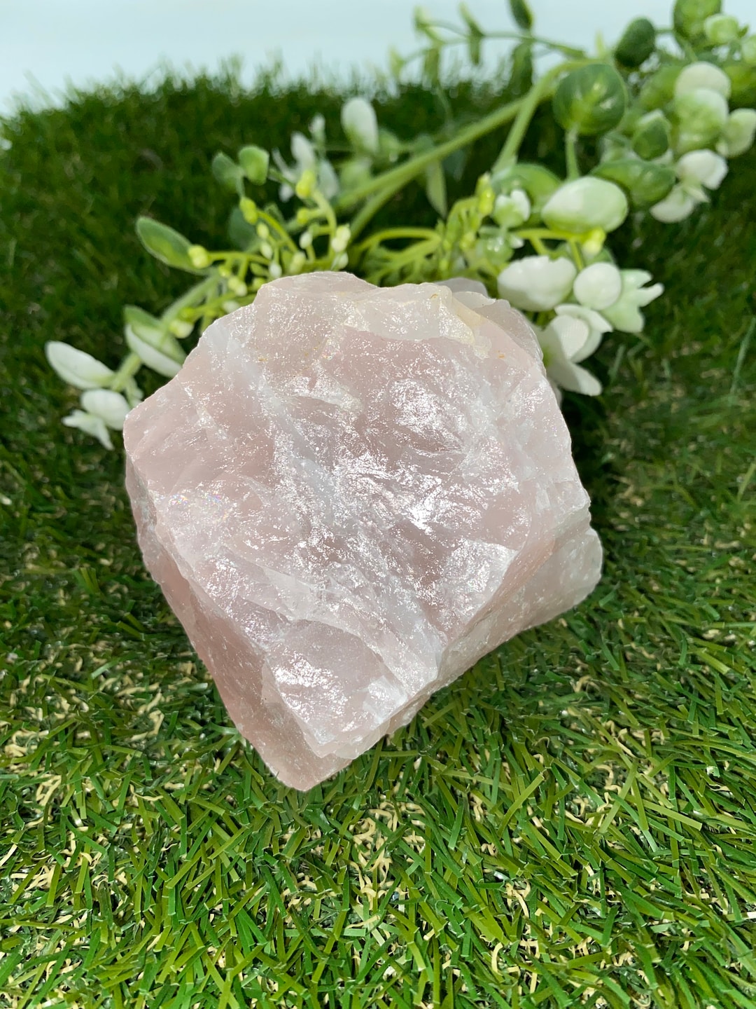 Rough Pink Quartz Crystal: Natural Rose Quartz Stone, Home Decor - Etsy
